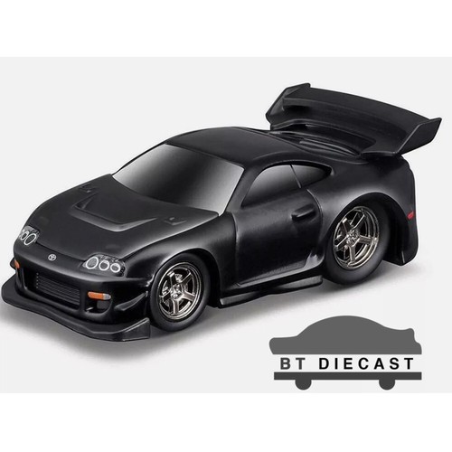 MAISTO MUSCLE MACHINES 1995-97 TOYOTA SUPRA MK4 1/64 BLACKOUT MATTE ...