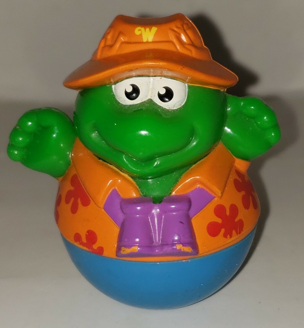 PLAYSKOOL Weebles Weeble Wobble Figure GREEN TURTLE TOURIST Preschool 2 ...
