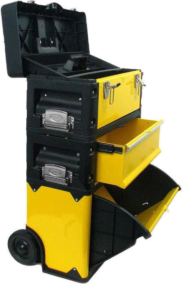 Portable Tool Box on Wheels - Stackable 2-in-1 Tool Box | eBay