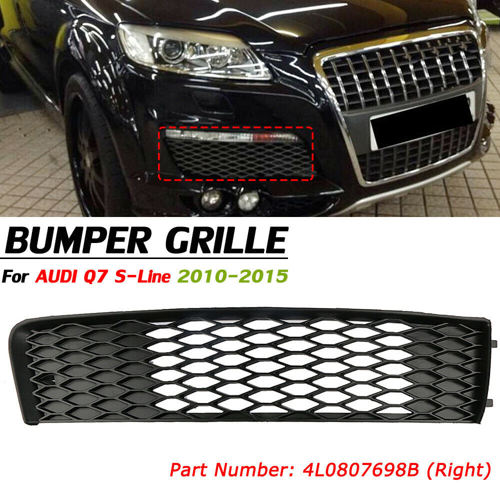 For AUDI Q7 2010-2015 Right Bumper Grille Honeycomb Mesh Cover ...