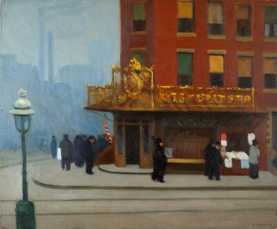 Street Corner Edward Hopper 1927 American Realist Urban Street Scene ...