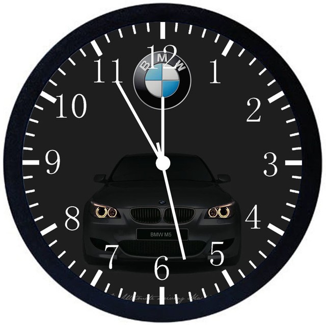 BMW M5 Black Frame Wall Clock Nice For Decor or Gifts Y48 | eBay