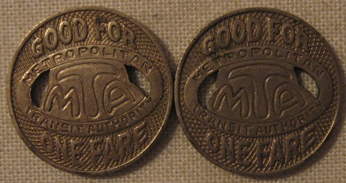 Vintage Los Angeles Metropolitan Transit MTA Tokens Lot of 2 whotoldya ...