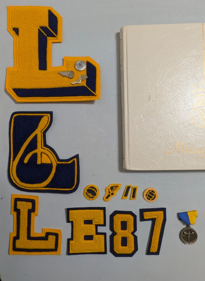 Lancaster Ohio High School LHS Mirage 1985 Yearbook Patches Medal 87 ...