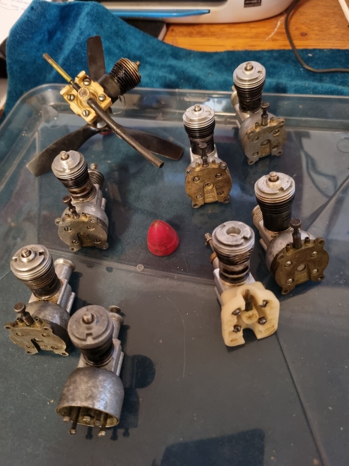 Assorted lot of Cox .049-glow-Model Aero Engines FOR PARTS/REPAIR | eBay