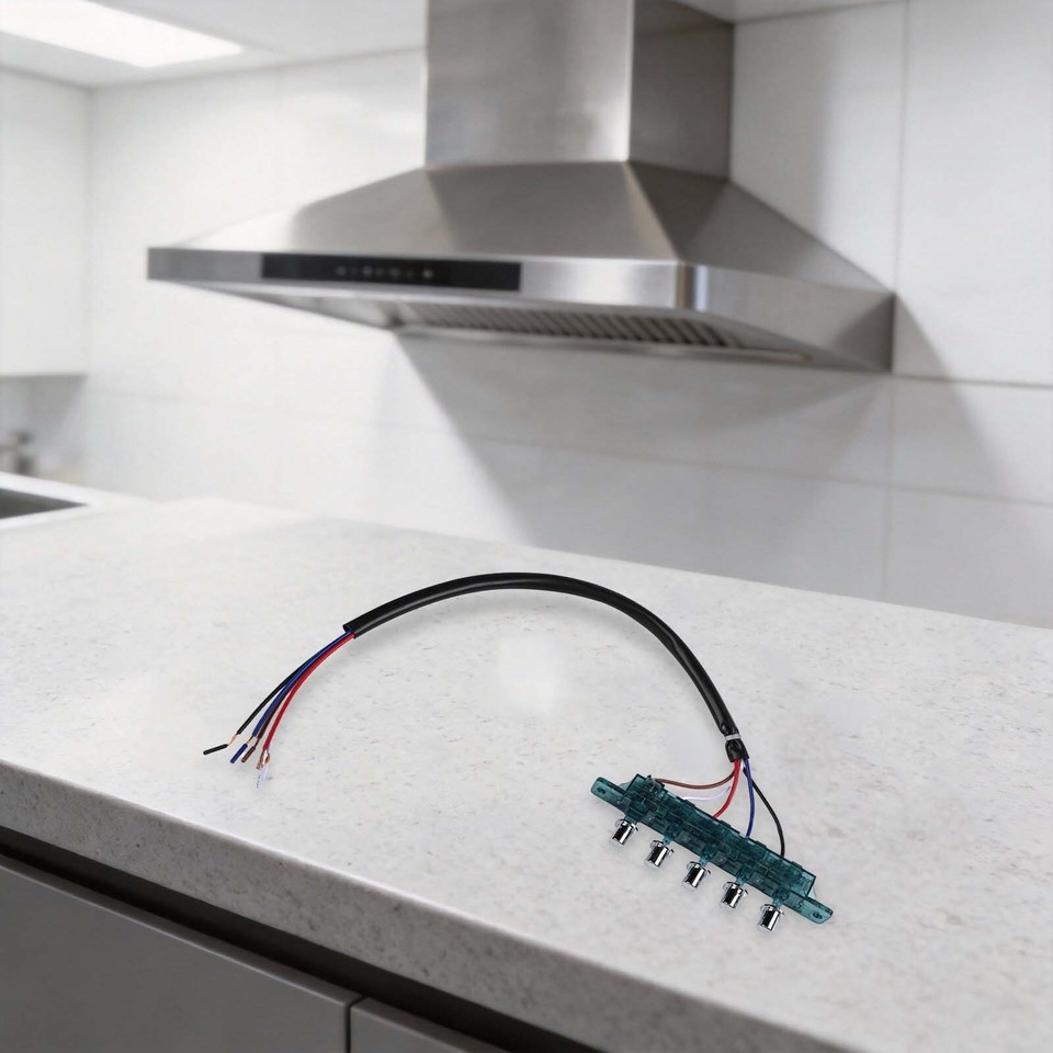 Kitchen Range Hood Switch Button with 5 Functions for Safety and ...