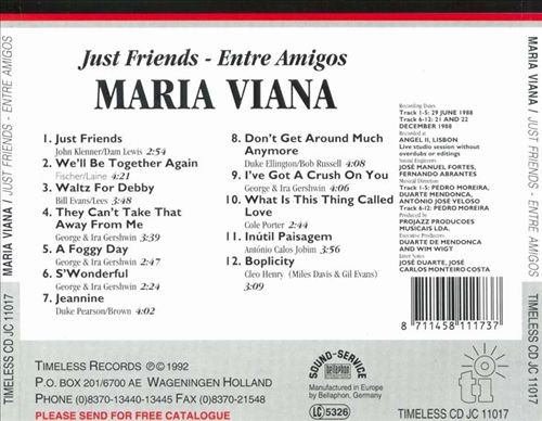 MARIA HELENA VIANA - JUST FRIENDS: ENTRE AMIGOS NEW CD | eBay