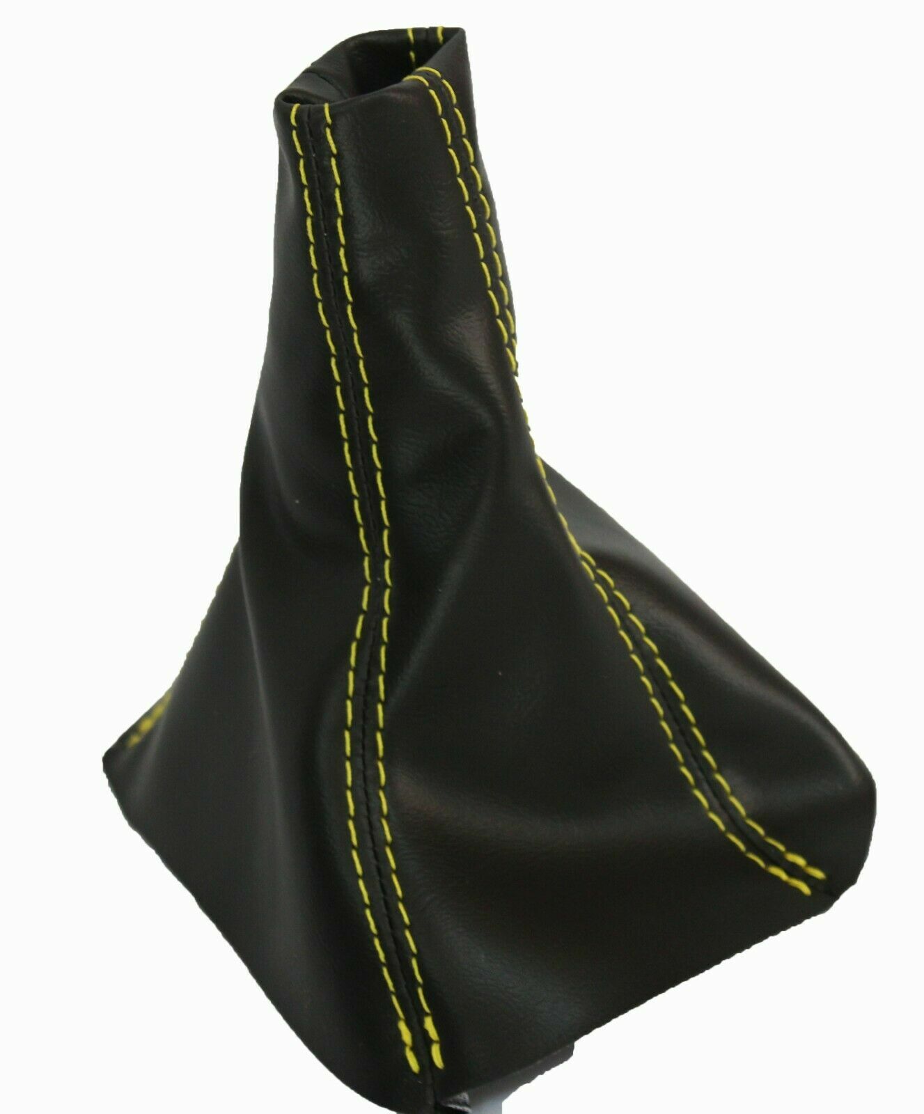 Black w/Yellow Stitching Real Leather Manual Shift Boot For 82-85 ...