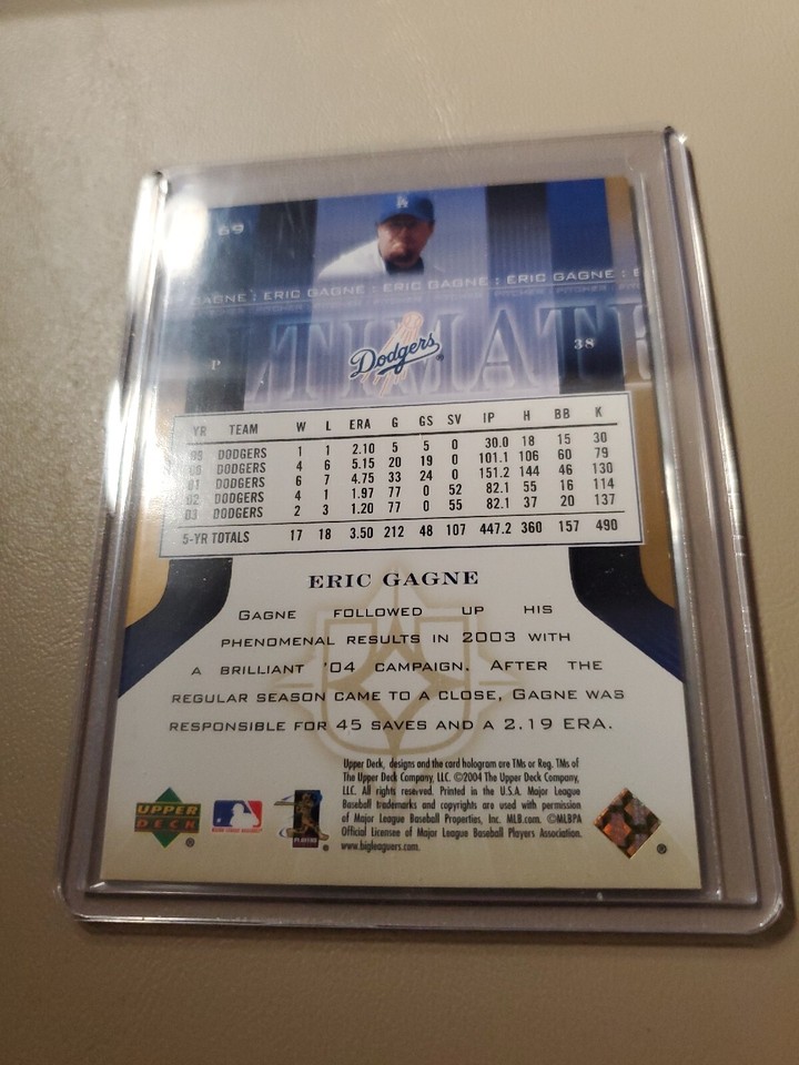 2004 ERIC GAGNE ULTIMATE COLLECTION GOLD CARD DODGERS 12/50 | eBay