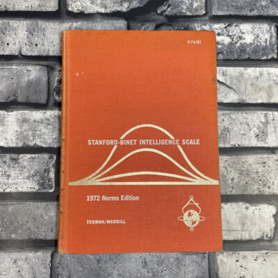 STANFORD-BINET INTELLIGENCE SCALE 1972 Norms Edition Terman & Merrill ...