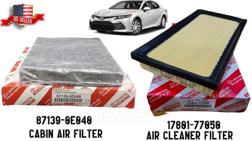 Toyota 2021 Camry Hybrid Air Cleaner Filter 17801-77050 and Cabin 87139 ...