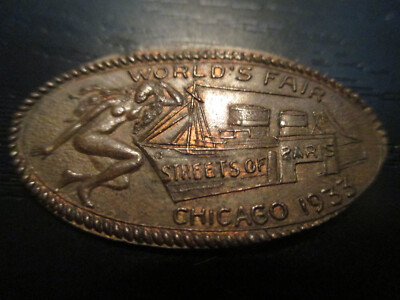 1933 Chicago World's Fair Streets of Paris Elongated Penny | eBay