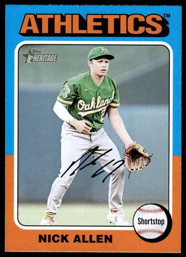 2024 Topps Heritage Nick Allen #249 Oakland Athletics | eBay