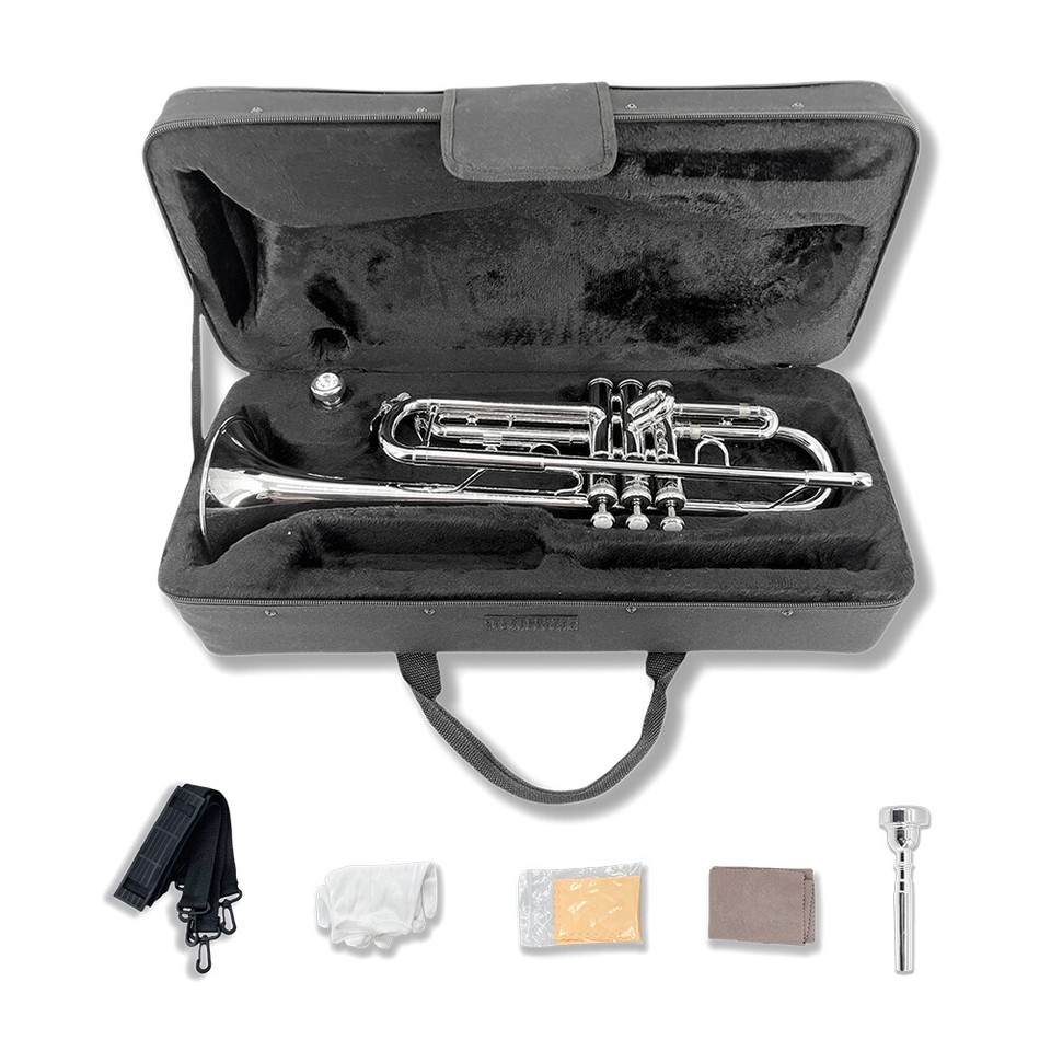 Bb Trumpet Standard B Flat Trumpets Highly Suitable for Beginner with ...