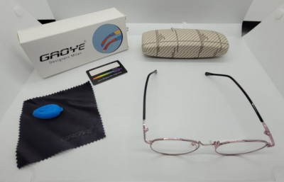 Gaoye Blue Light Blocking Glasses Women Rose Color Men Round Computer w ...