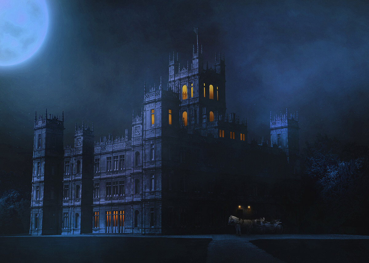 Haunted Castle At Night