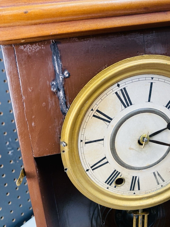 Beautiful Antique Ingraham Mantle/ Parlor Clock Runs | eBay