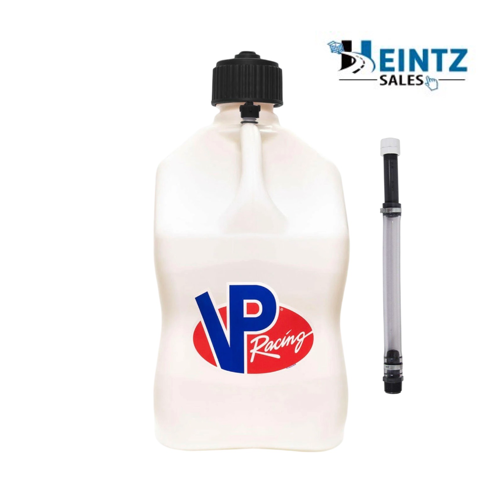 VP Racing Fuels 3522 White 5.5 Gallon Fuel/Gas Jug & Hose-Motorsports ...