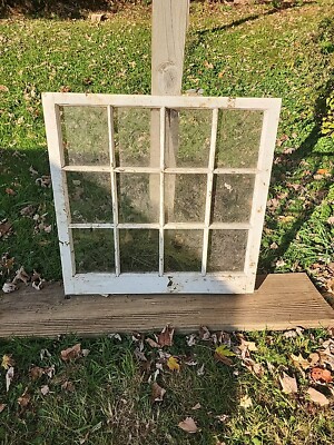 Twelve 12 Pane Antique Window 26 1/4 X 26 5/8 Inches Overall | eBay