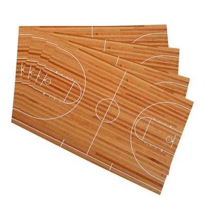 Basketball Court Placemats Table Mats Set of 4 Parquet Indoor Court ...