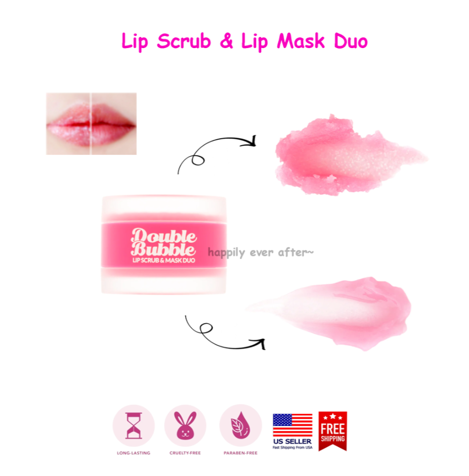 RECOVERY Lip Mask & Scrub, Amor us Bubble Gum Flavored Lip Scrub & Mask ...