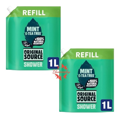2 x Original Source Mint & Tea Tree Shower Gel Refill 1L | eBay UK