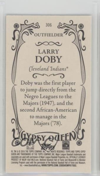 2016 Topps Gypsy Queen SP Mini Larry Doby #306 HOF | eBay