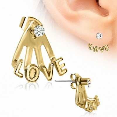 Trident Love Ear Lobe Piercing | eBay UK