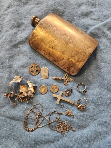 SCRAP STERLING SILVER LOT 356 GRAMS FLASK JEWELRY | eBay