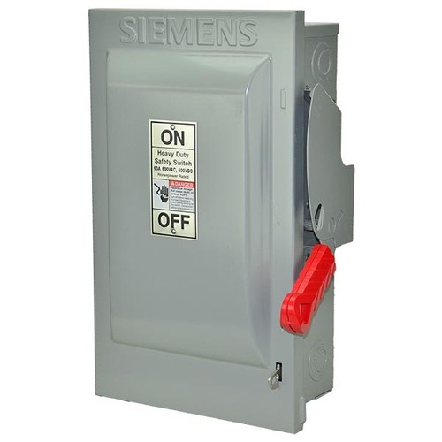 HNF362 Siemens New 60 Amp 3 Pole 600 VAC NEMA Type 1 Non-Fused ...