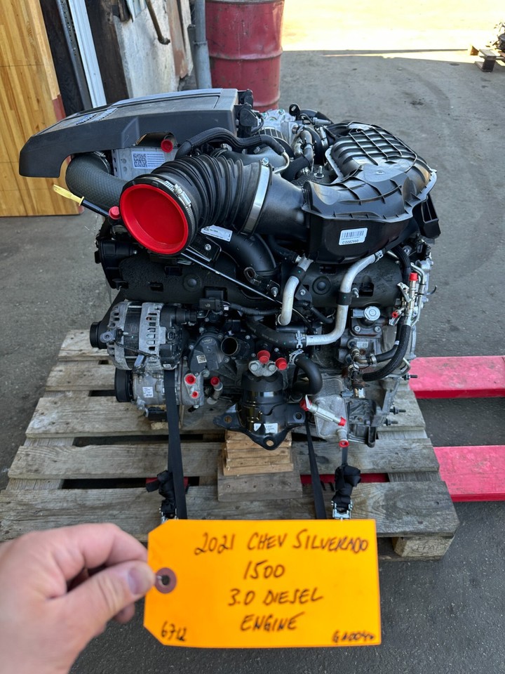 21 CHEVROLET GMC 1500 YUKON SUBURBAN 3.0 DURAMAX DIESEL ENGINE MOTOR ...