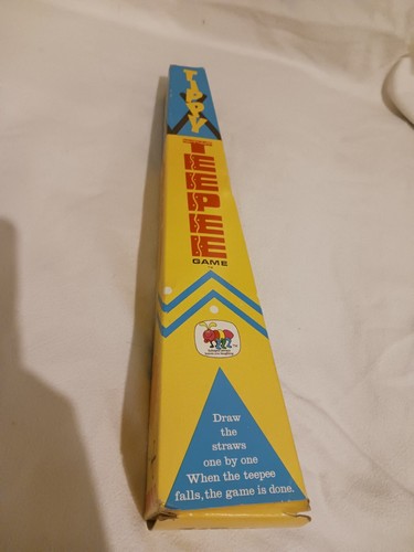 Vintage Tippy Teepee Game Schaper Mfg. 1970 - 21 Straws | eBay