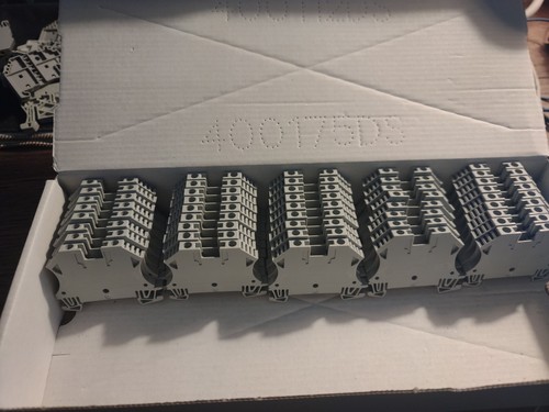 LOT of 43 Allen-Bradley 1492-J4 Terminal Block Feed Through Gray 10-22 ...