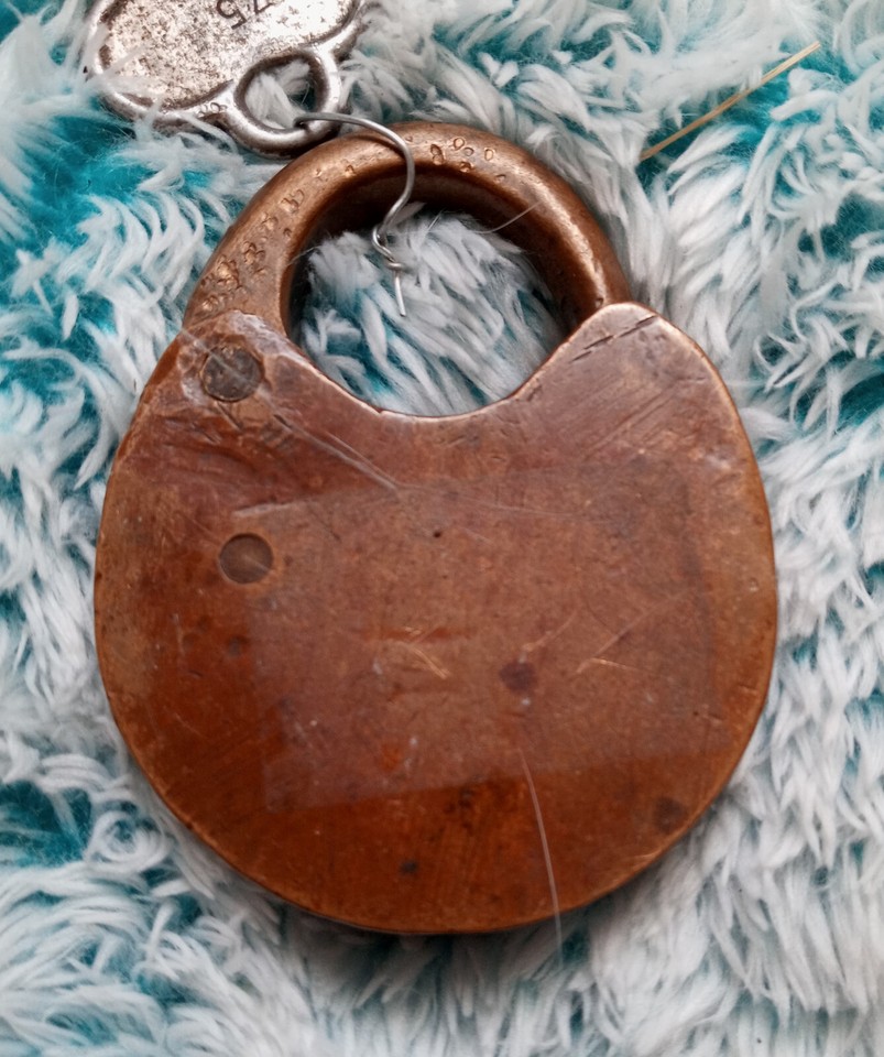 Antique Handmade Solid Brass Lock with Working Key | eBay