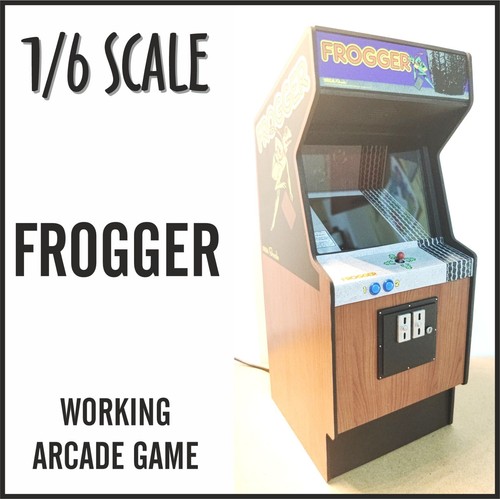 Frogger 1/6 scale mini working arcade cabinet (Playscale, New Wave Toys ...