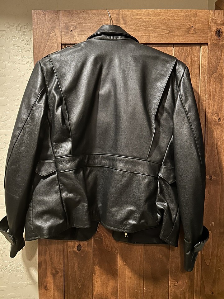 Women’s/Ladies Perrone Pilot Aviator Leather Jacket Large (14-16) Tall ...