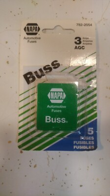 NAPA LITTELFUSE BALKAMP FIVE (5) AUTOMOTIVE FUSES AGC 30 782-1055 ~NOS ...