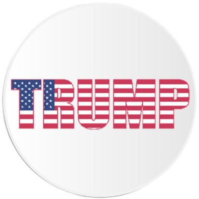 Trump American Flag USA - 25 Pack Circle Stickers 3 Inch - Republican ...