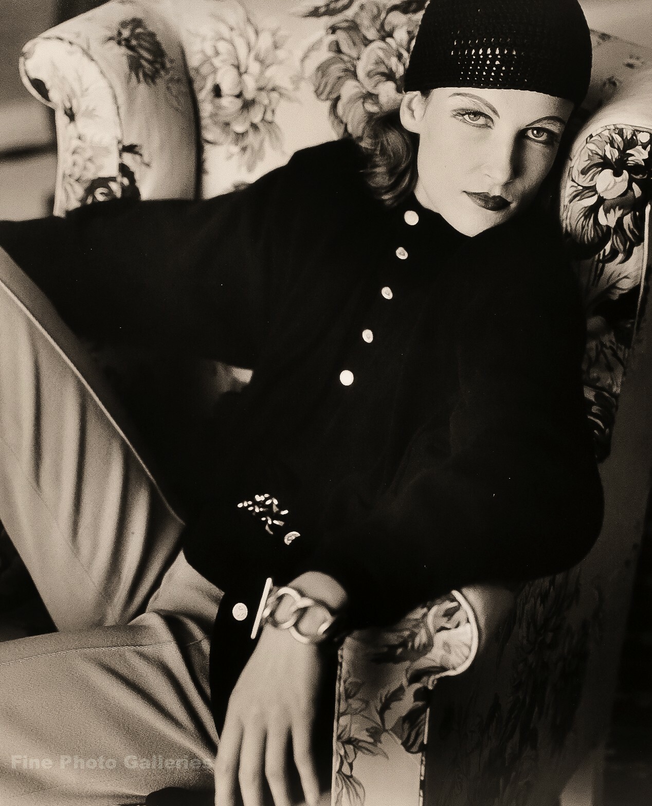 1984 Vintage HERB RITTS Female Fashion Model Felicitas Boch Quadtone ...