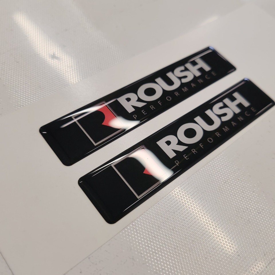Roush Performance 3D Domed Badge Emblem Decals 2pcs / Sticker Resin Set ...