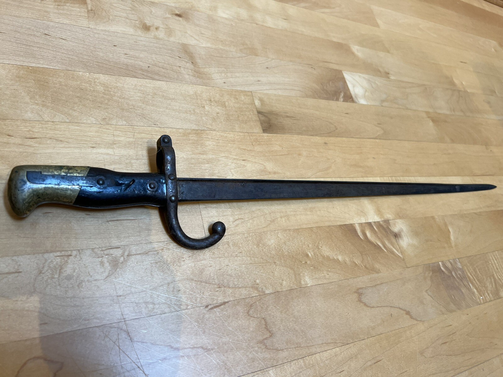 1880 French Gras Sword / Bayonet w/ T blade / fits French Bolt Action ...