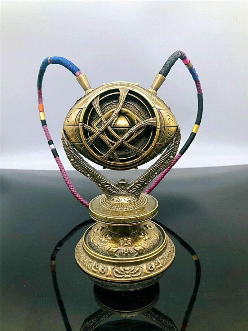 Dr. Strange Eye Of Agamotto On Stand 1:1 Metal LED Light Movie Cosplay ...