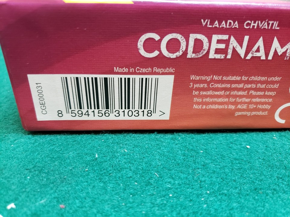 CODENAMES Board Game Czech Games Edition, New in open box | eBay