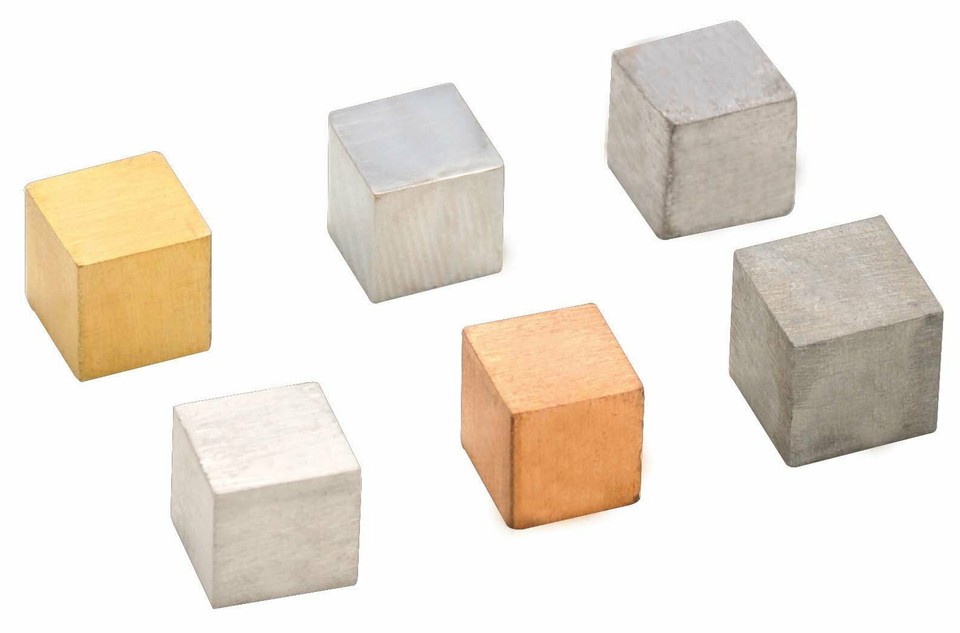 Density Cubes Set - 6 Metals - For Density Investigation - Eisco Labs ...