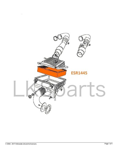Land Rover Discovery I 94-99 Air Filter ESR1445 Genuine New | eBay