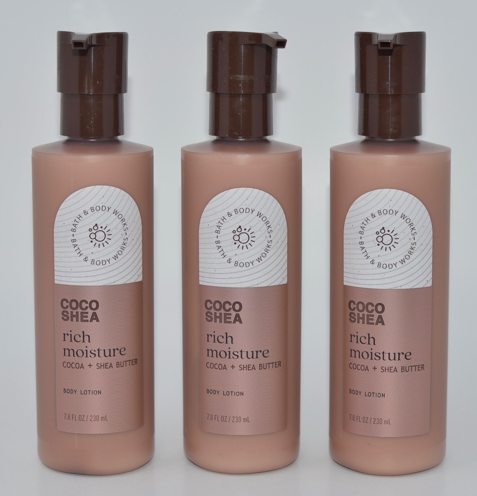 3 BATH & BODY WORKS COCO SHEA RICH MOISTURE COCOA BUTTER LOTION CREAM ...