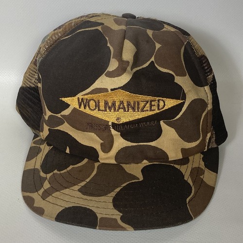 Vintage Duck Camo Hat Wolmanized Pressure Treated Wood Snap Back USA ...