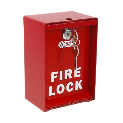 FAAC Fire Lock Box with Keys- Red | eBay