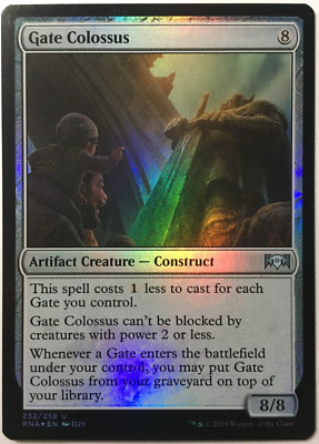 MTG GATE COLOSSUS 232/259 RAVNICA ALLEGIANCE UNCOMMON FOIL NEAR MINT | eBay