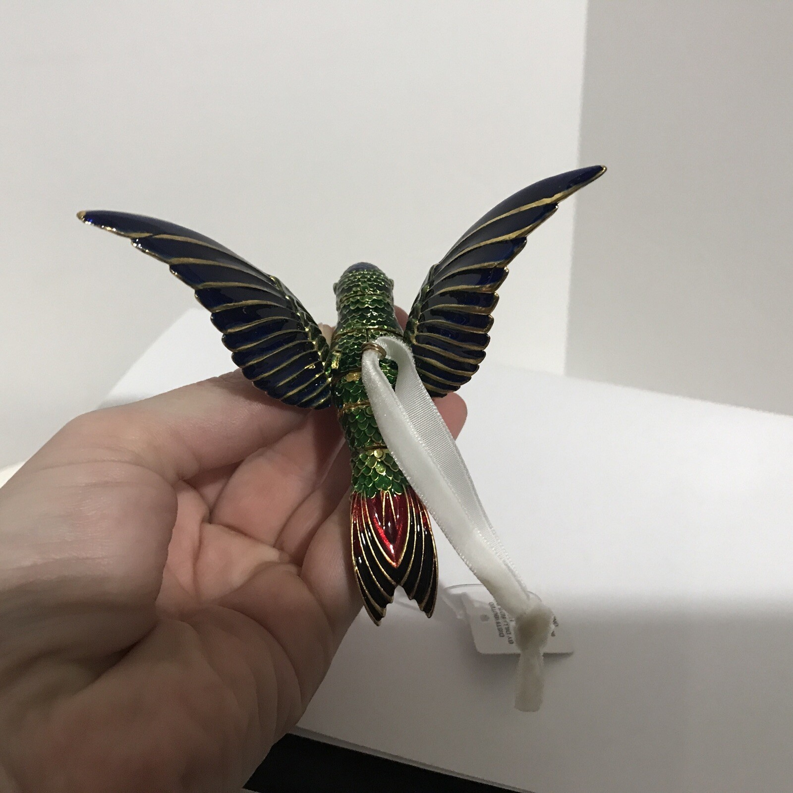 Dillard's Trimsetter Cloisonné Hummingbird Ornament Christmas NIB | eBay